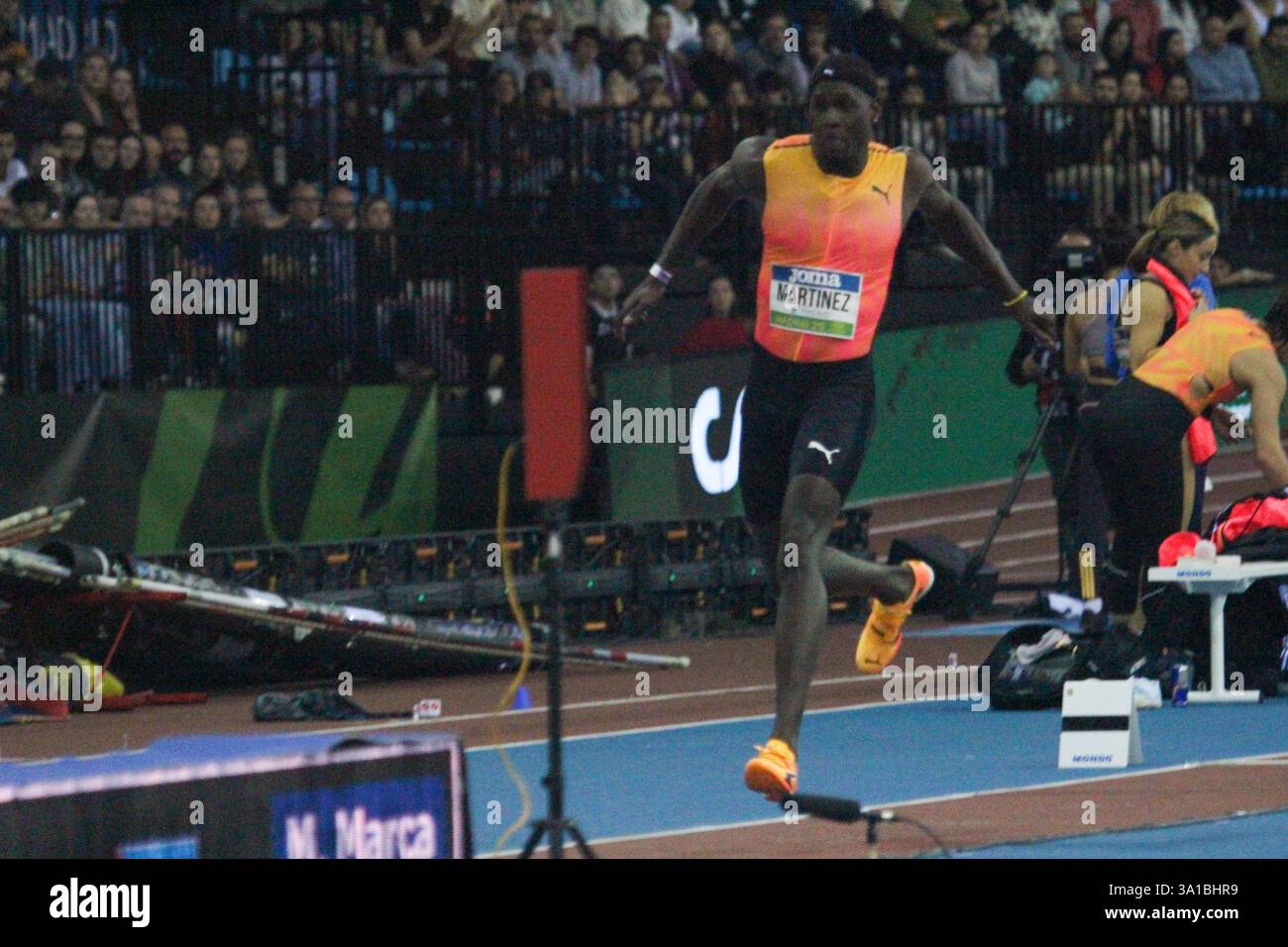 Madrid, Spain. 28th Feb, 2025. The athlete, Lázaro Martínez in the men ...