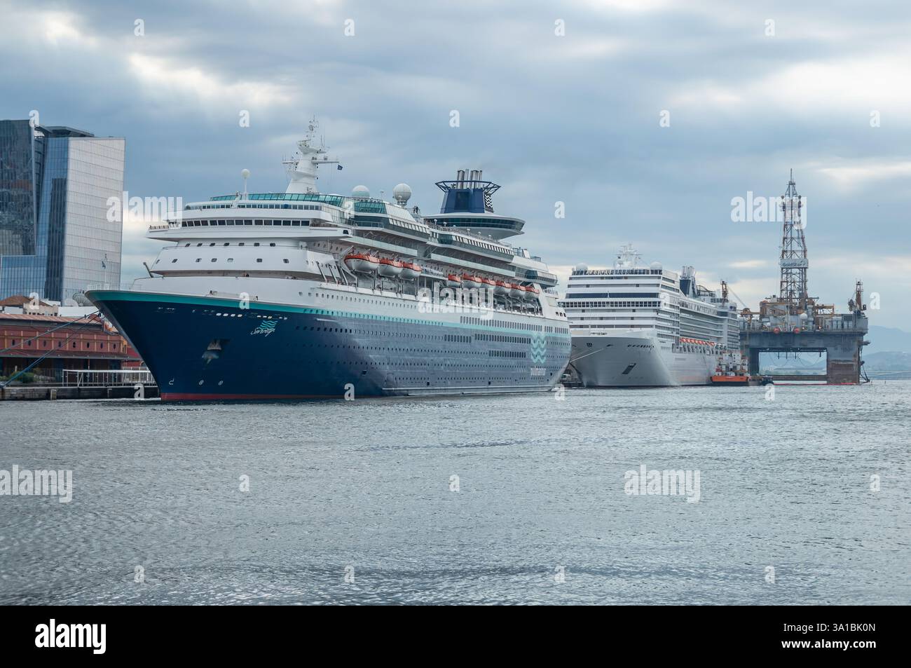 MS Sovereign and MSC Orchestra docked at Mauá pier in Rio’s Centro ...