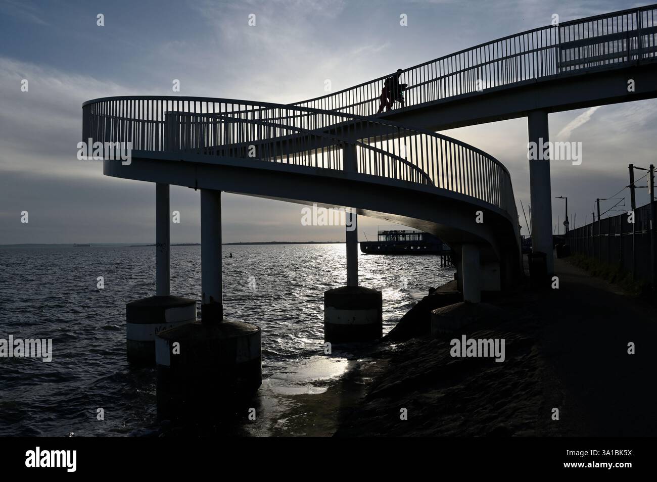 Gypsy Bridge crosses over the C2C railway and Coast Path (King Charles ...