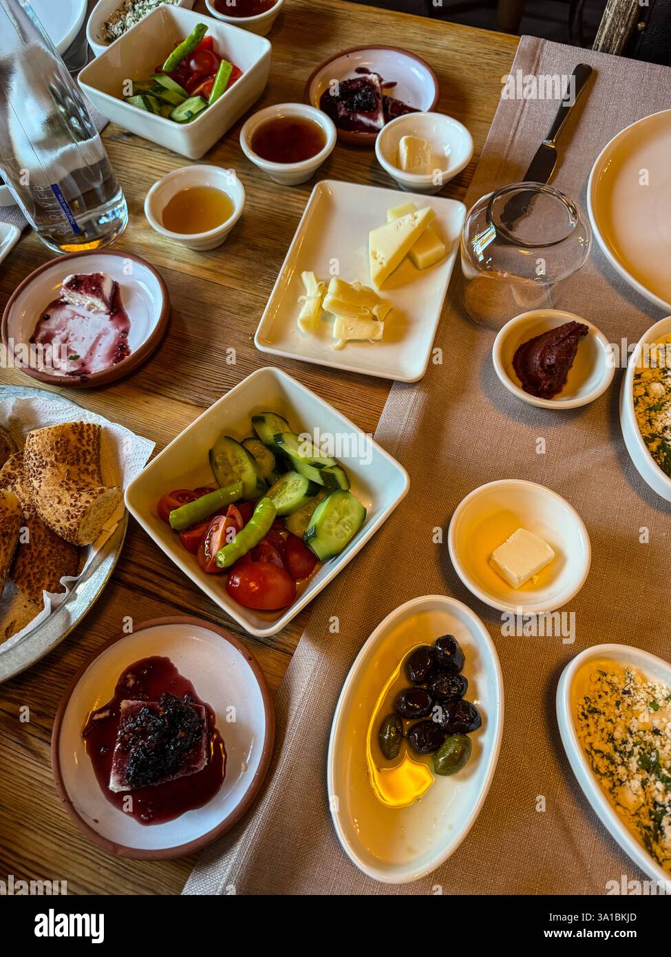 Turkey, Turkiye. Turkish Meze Breakfast Stock Photo - Alamy