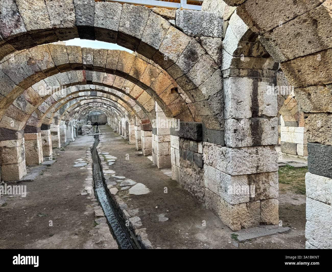 Izmir, Turkey, Turkiye. Water Channel Runs through Reconstructed ...