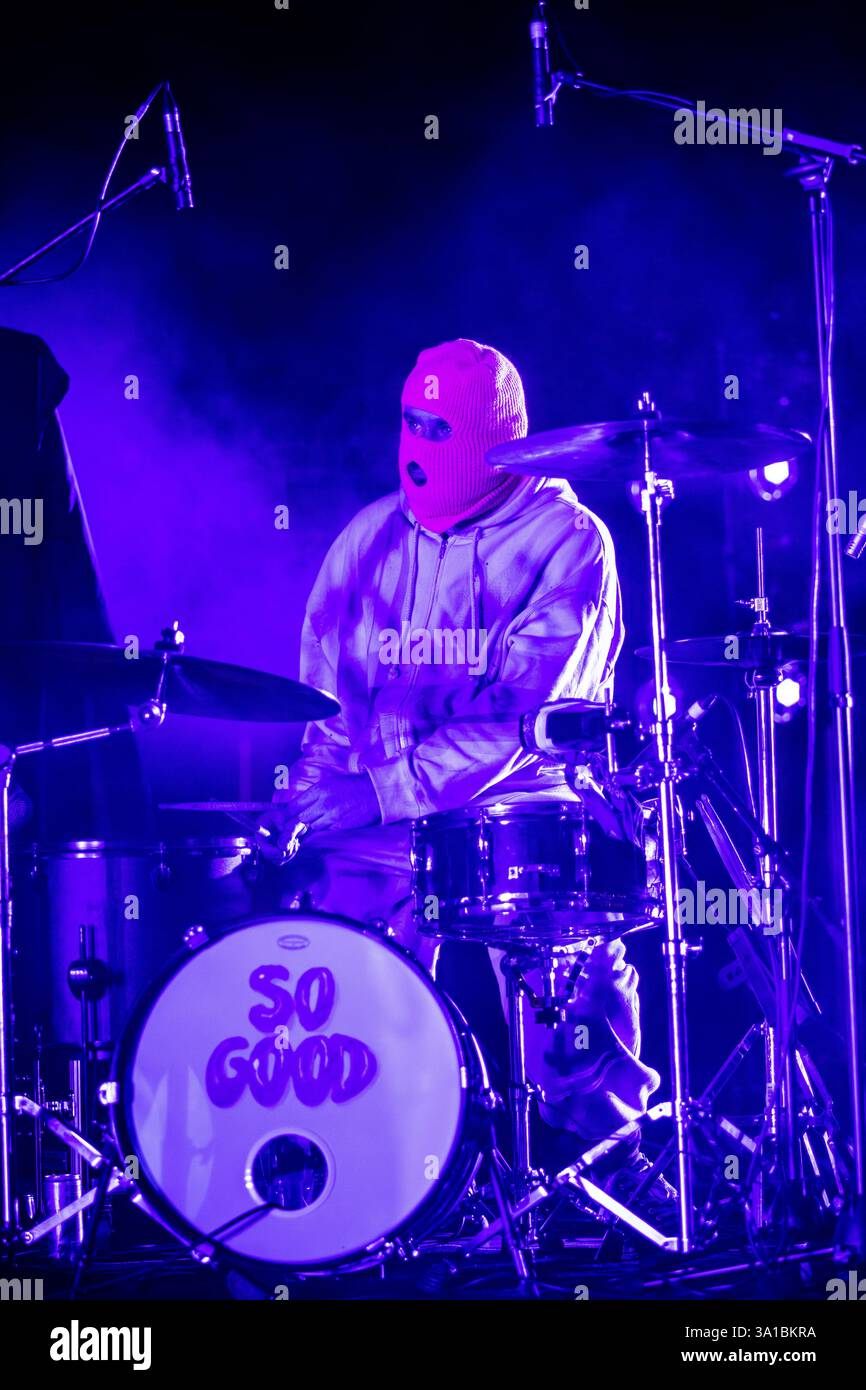 Milan Italy. 07 mar 2025. The English punk-rock band SO GOOD performs ...
