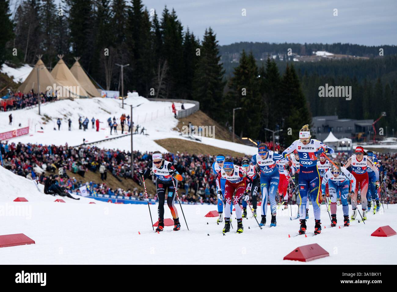 Trondheim, Norwegen. 07th Mar, 2025. FINK Pia (Deutschland), WENG Heidi ...