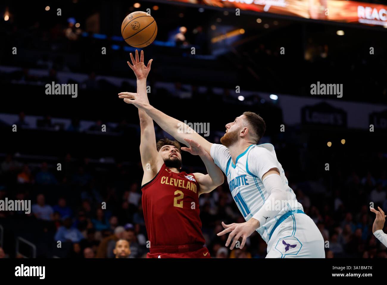 Cleveland Cavaliers guard Ty Jerome (2) shoots against Charlotte ...