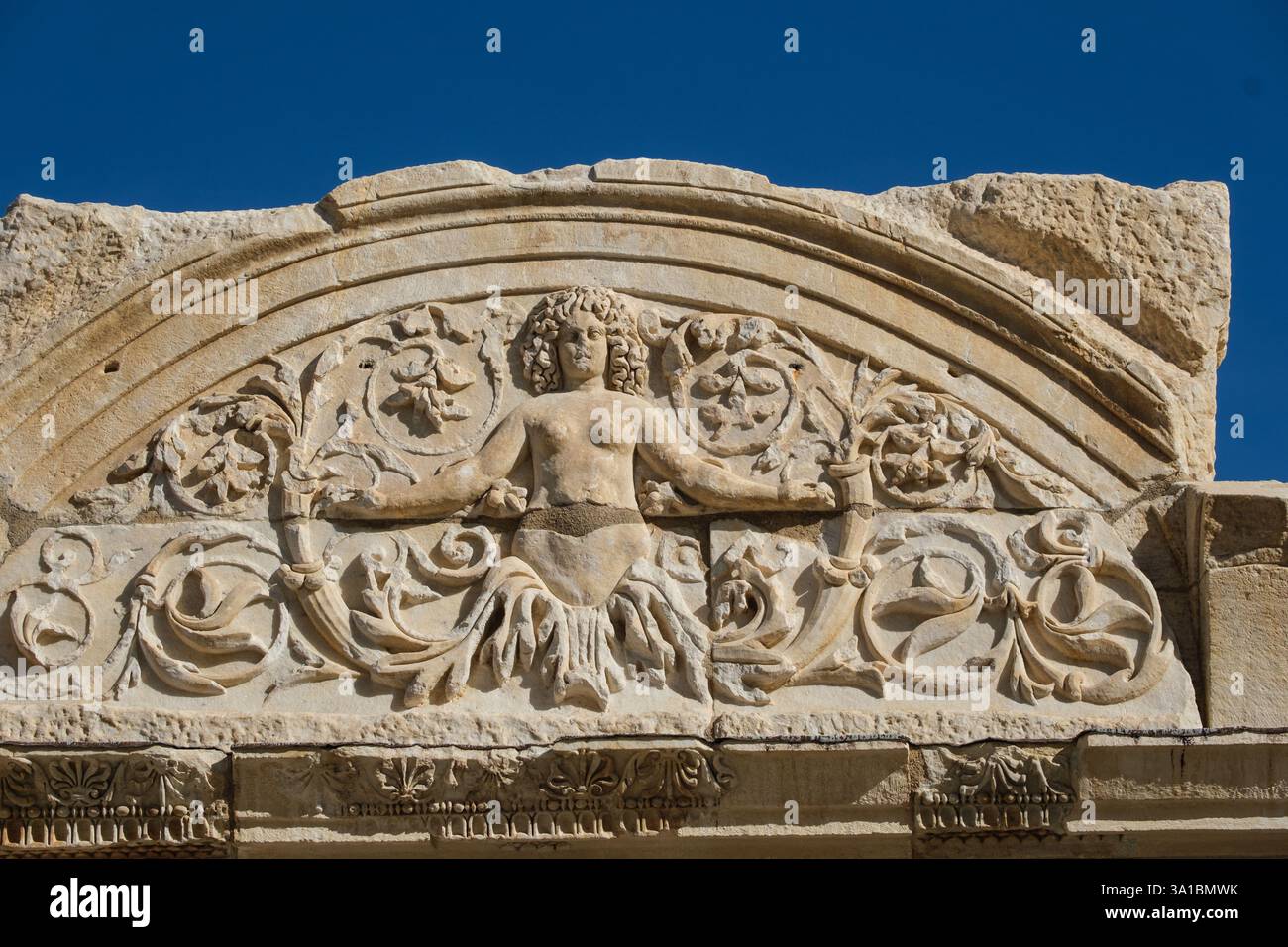 Ephesus, Turkey, Turkiye. Temple of Hadrian. Temple Entrance, Medusa ...