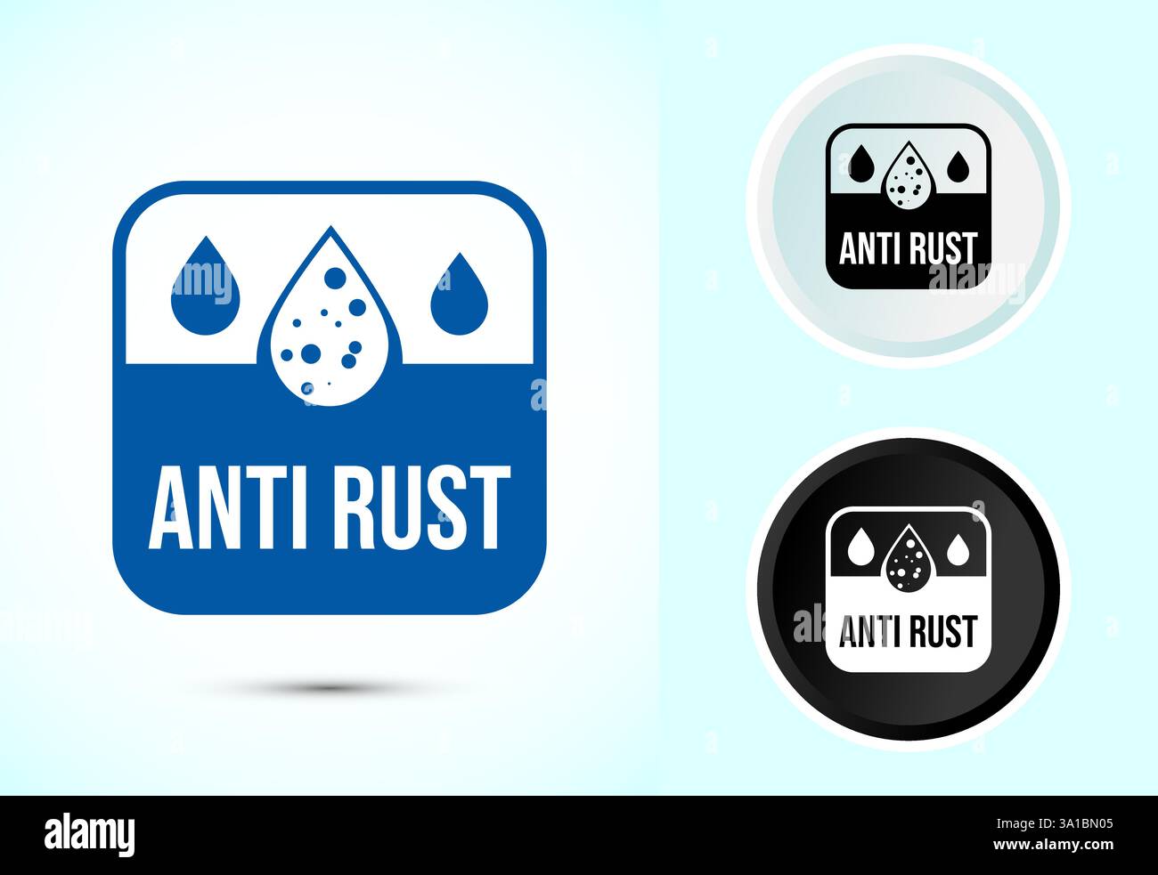 Anti rust icon design illustration. Anti oxidation sign, Rust resistant ...