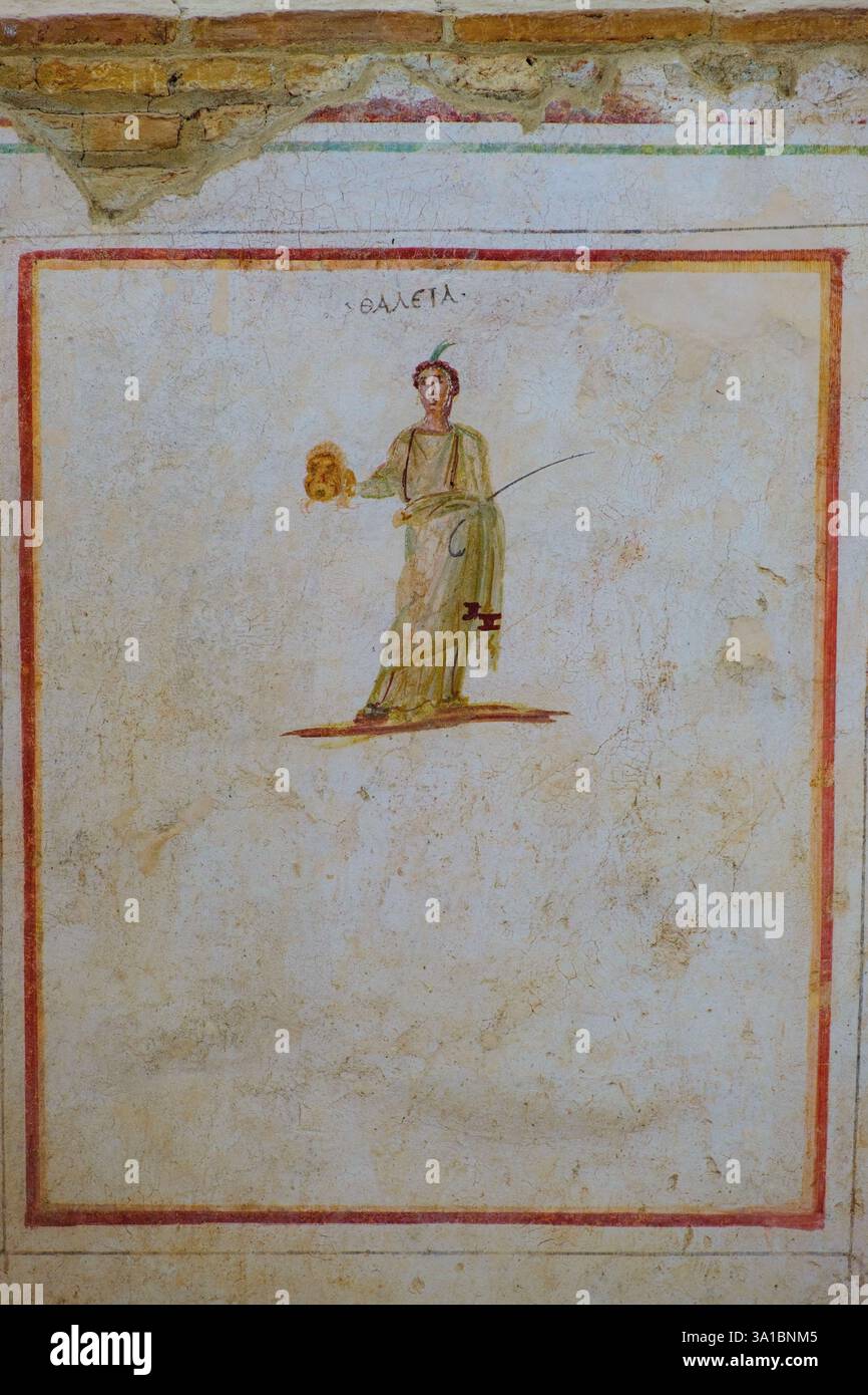 Ephesus, Turkey, Turkiye. Roman Terrace House Wall Decoration Stock ...