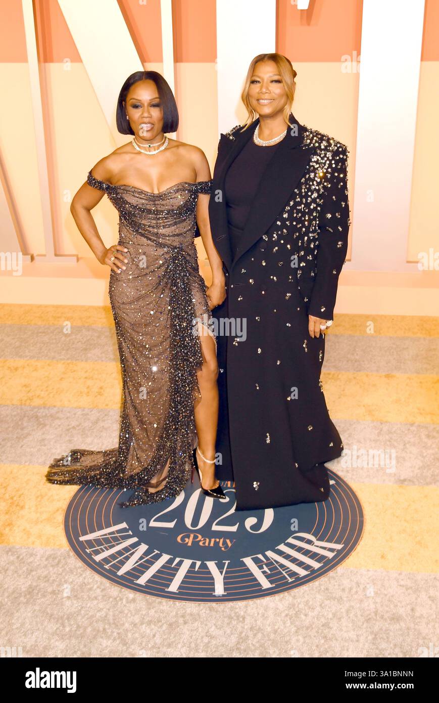 BEVERLY HILLS, CALIFORNIA - MARCH 02: Eboni Nichols and Queen Latifah ...