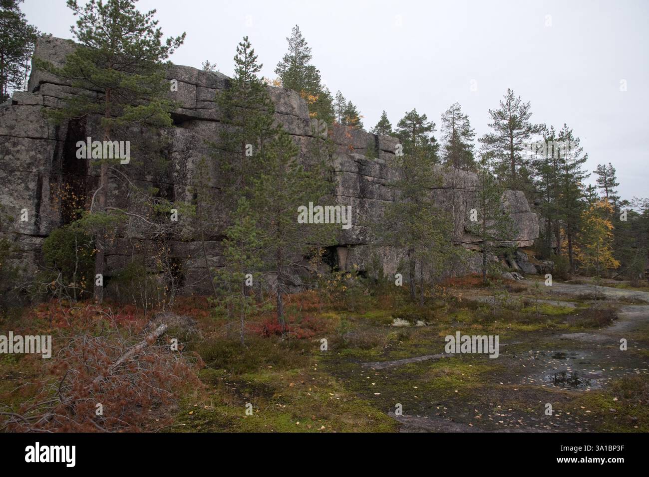 Luppioberget is a 195 meter high granite dome overlooking Torneälv ...