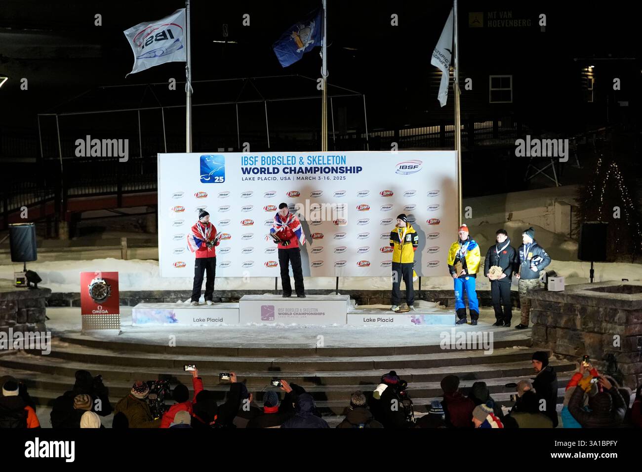 Marcus Wyatt, of Britain, second place, Matt Weston, of Britain, First ...