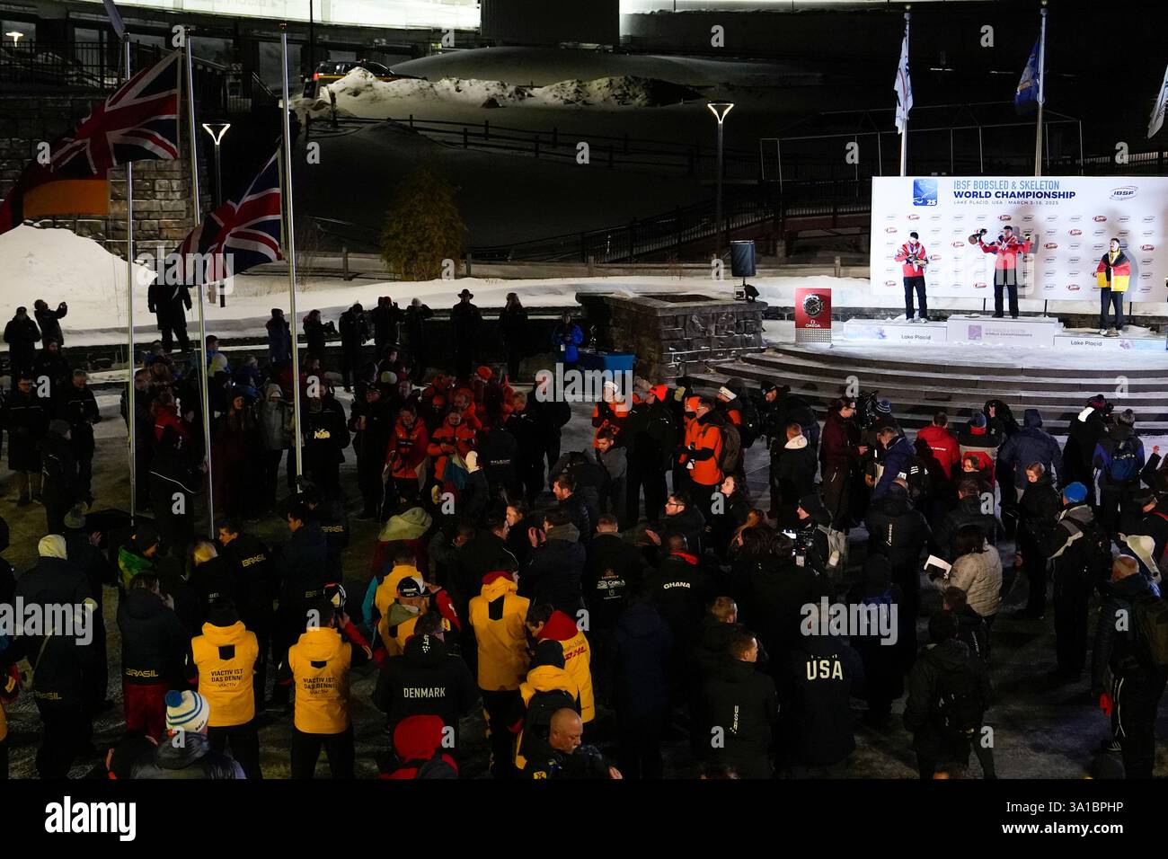 Marcus Wyatt, of Britain, second place, Matt Weston, of Britain, First ...