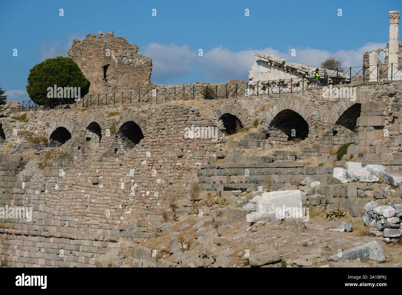 Pergamon, Turkey, Turkiye. Acropolis of Pergamon, A World Heritage Site ...