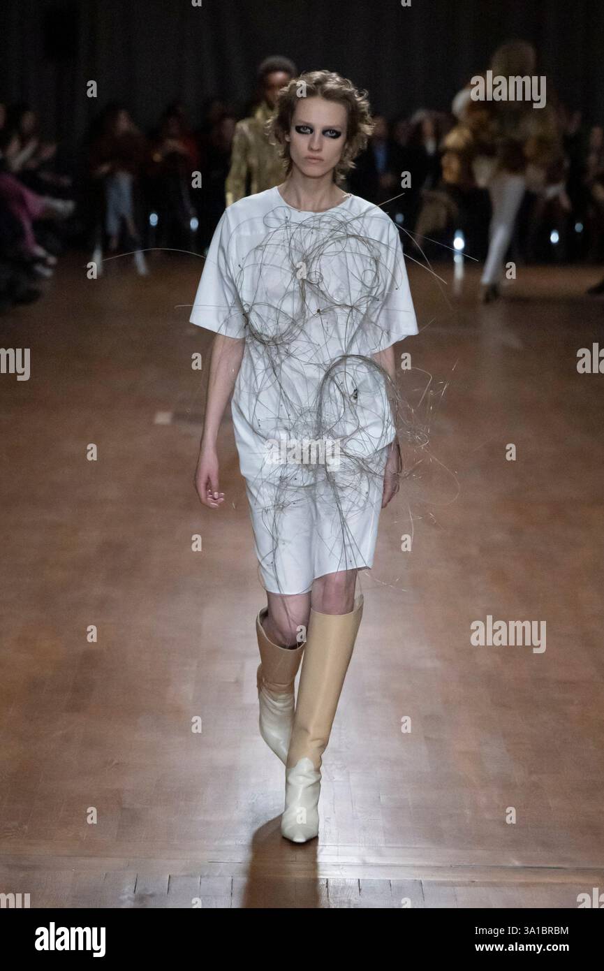 A model walks on the runway during the Hodakova Ready to Wear Fashion ...