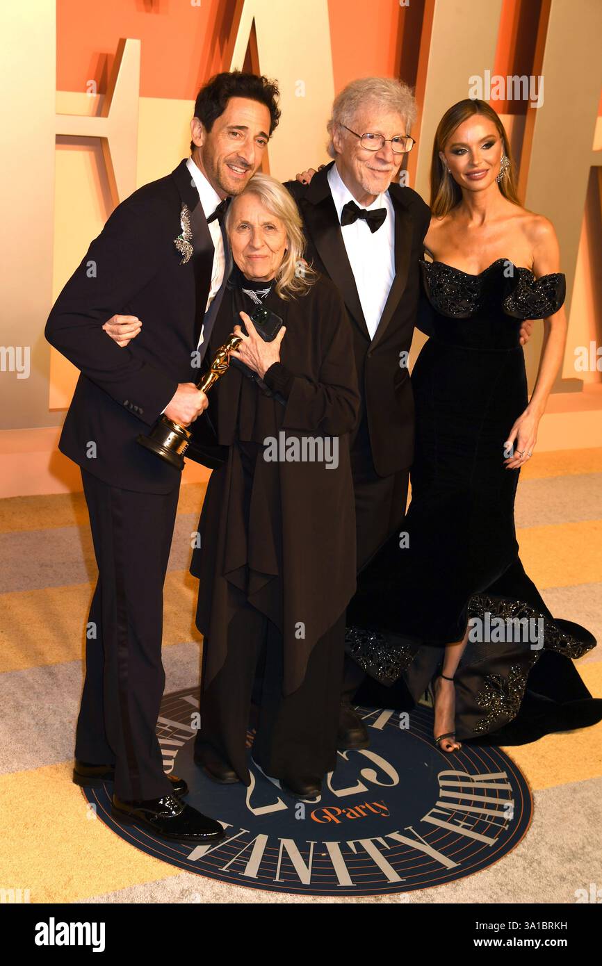 BEVERLY HILLS, CALIFORNIA - MARCH 02: Adrien Brody, Sylvia Plachy ...