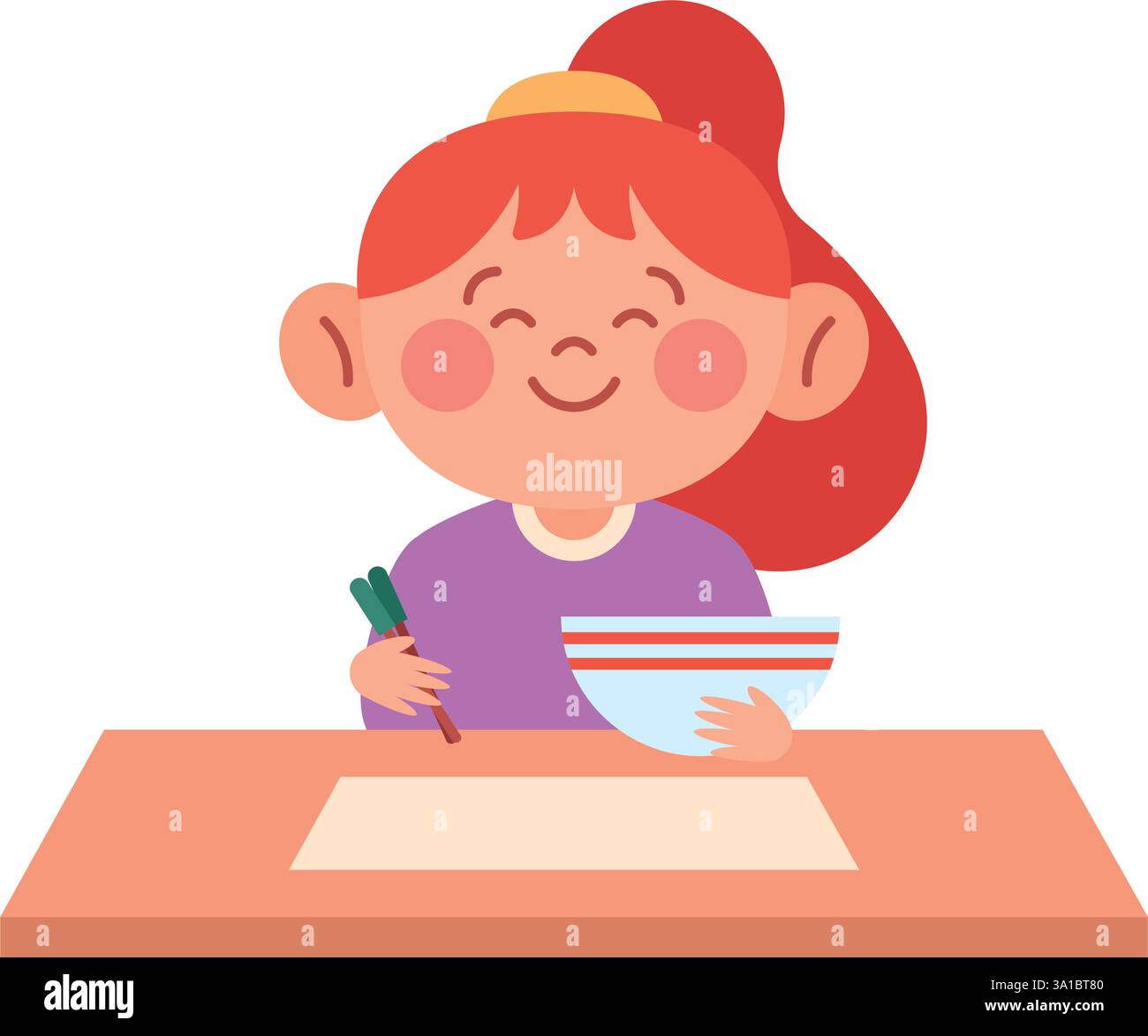 Morning hunger Stock Vector Images - Alamy