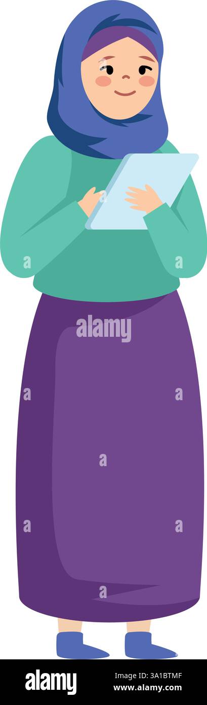 Hijab Student Modest Muslim Stock Vector Image & Art - Alamy