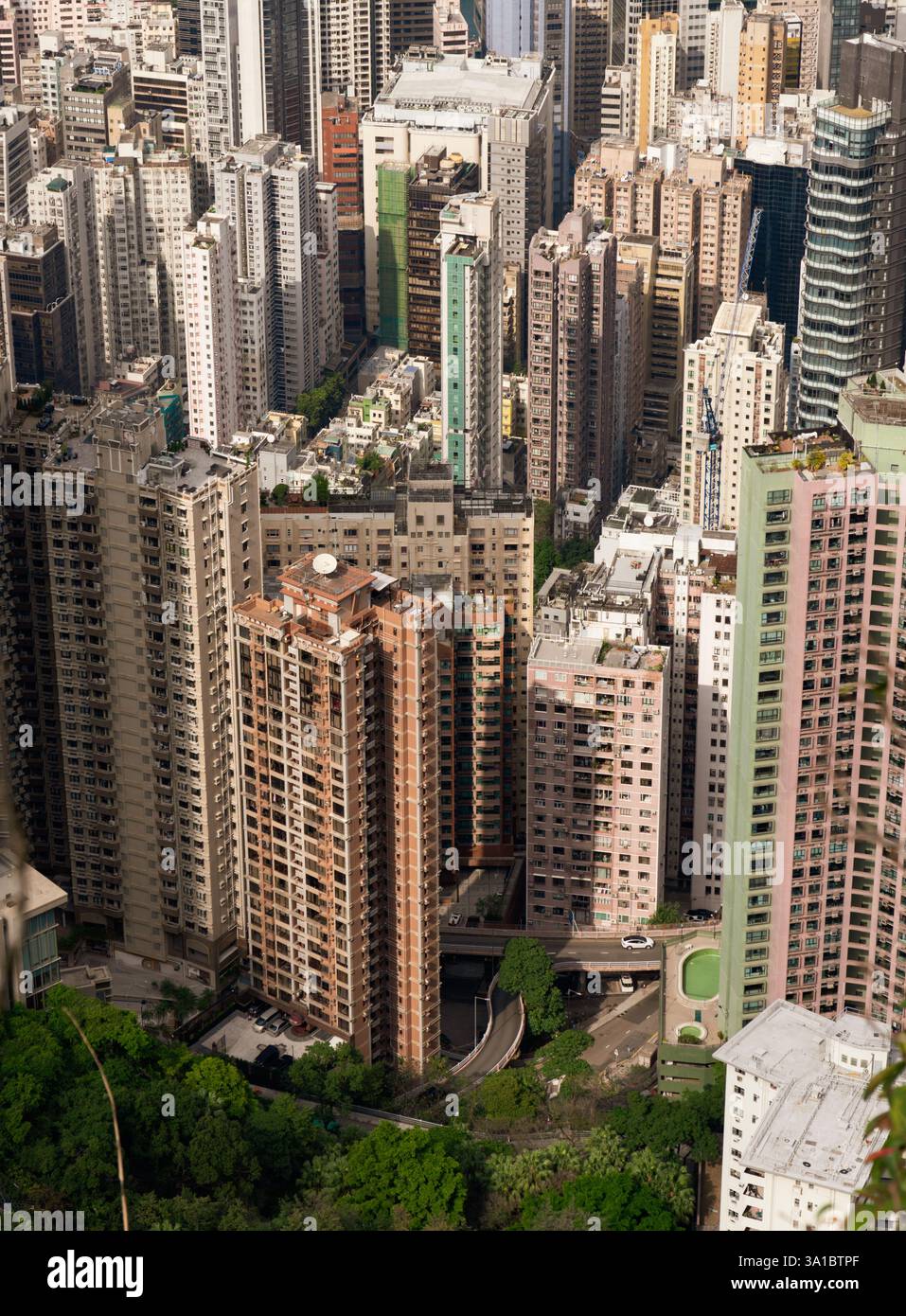 high rise buildings in hong kong Stock Photo - Alamy