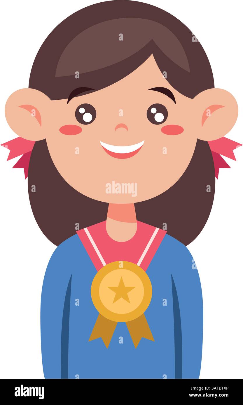 Best Student Gold Medal Award Stock Vector Image & Art - Alamy