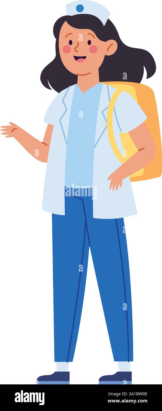 Nursing Student Professional Vector Stock Vector Image & Art - Alamy