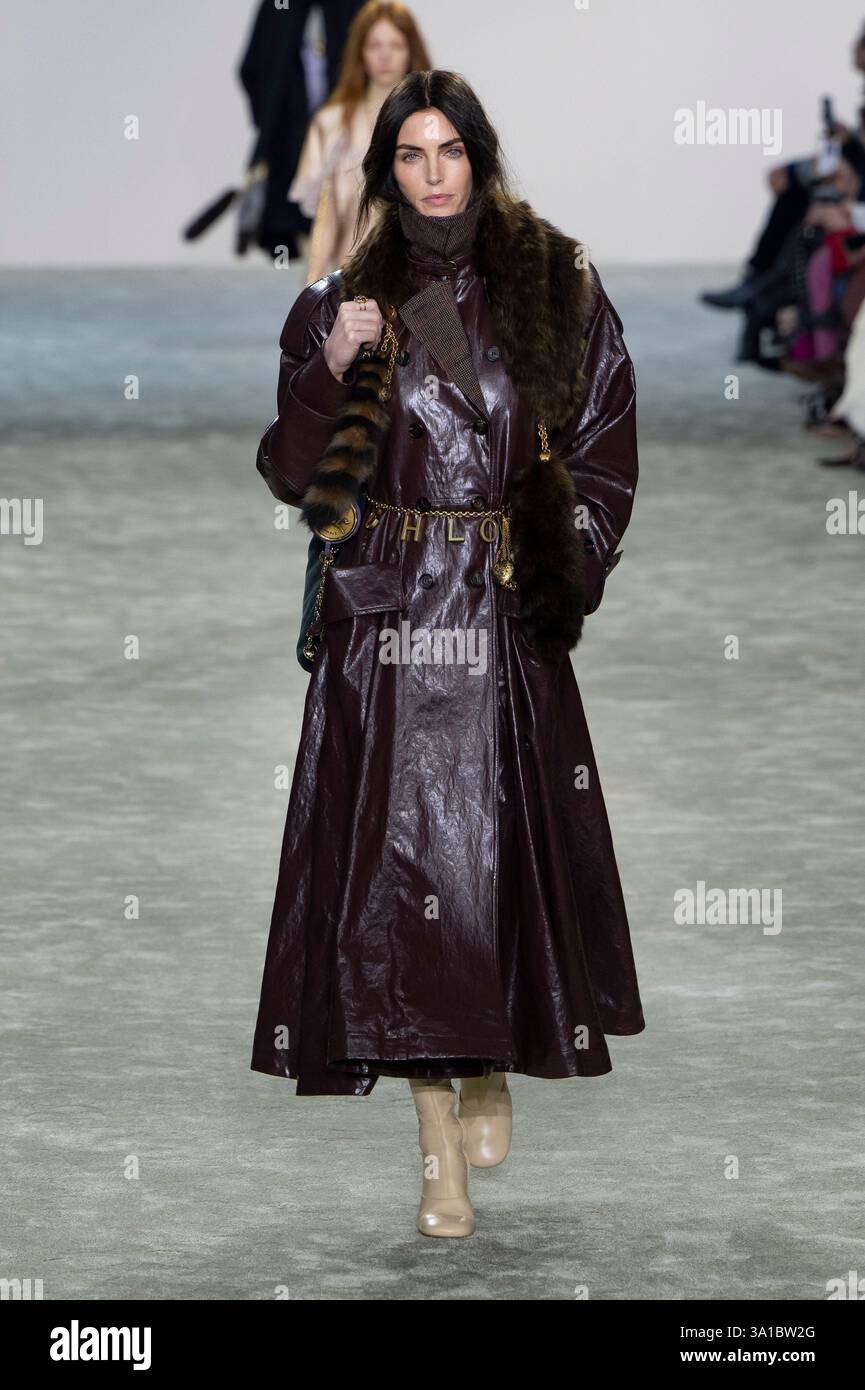 Model Hilary Rhoda walks on the runway during the Chloe Ready to Wear ...