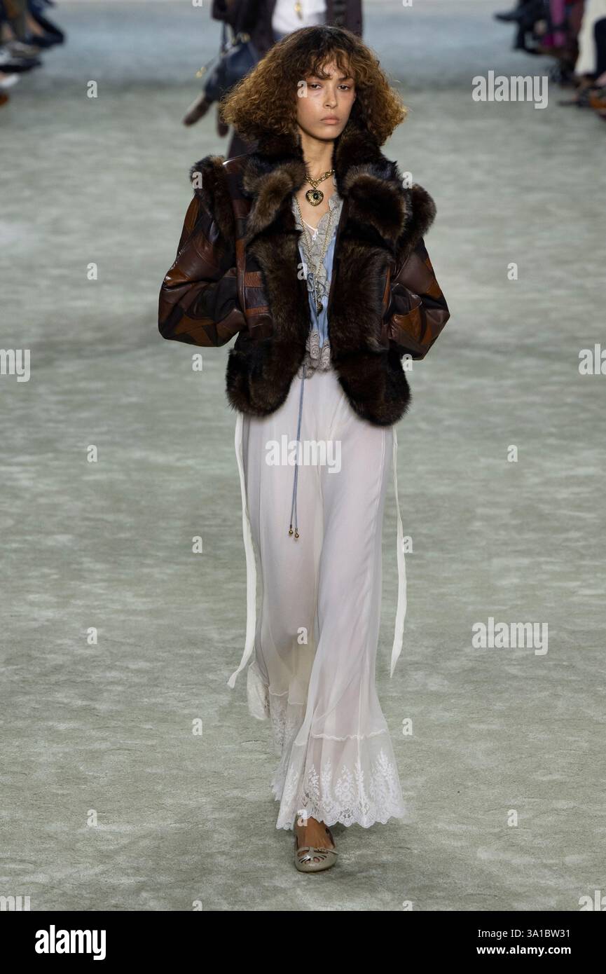 Model Prinnie Stott walks on the runway during the Chloe Ready to Wear ...