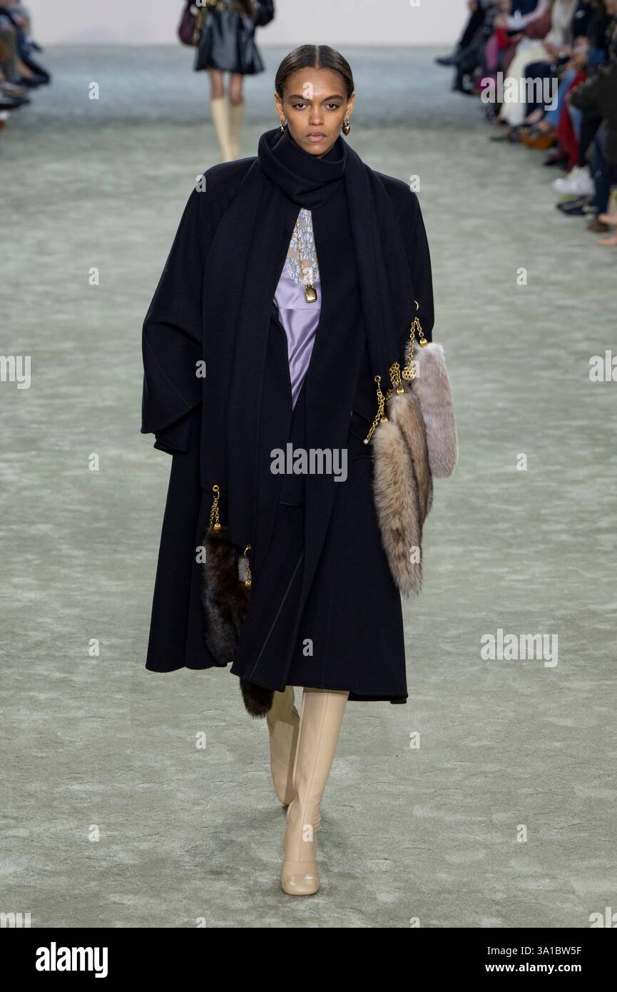 Paris, France. 06th Mar, 2025. Model Bebe Parnell walks on the runway ...