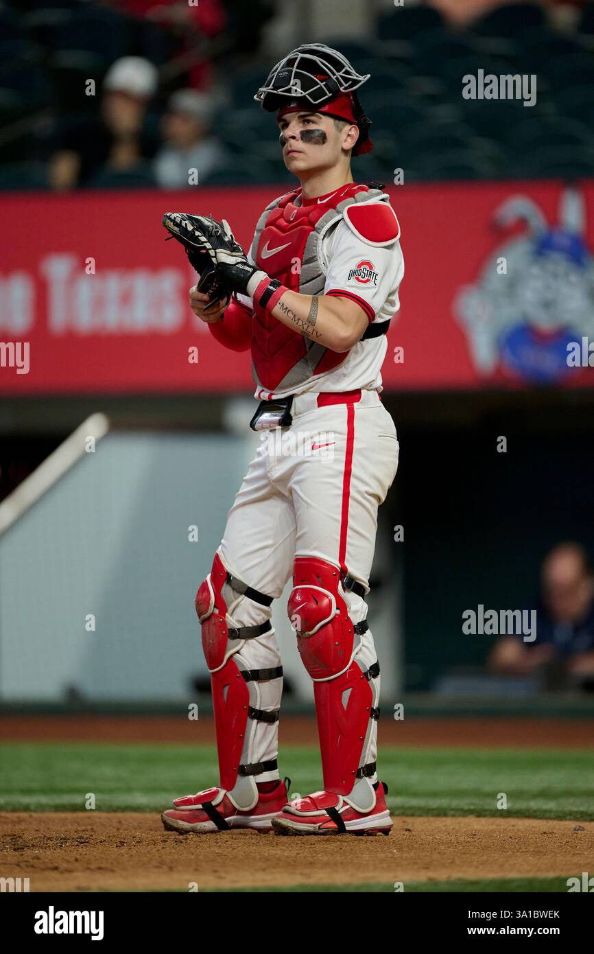 Ohio State Buckeyes catcher Mason Eckelman (16) during an NCAA baseball ...