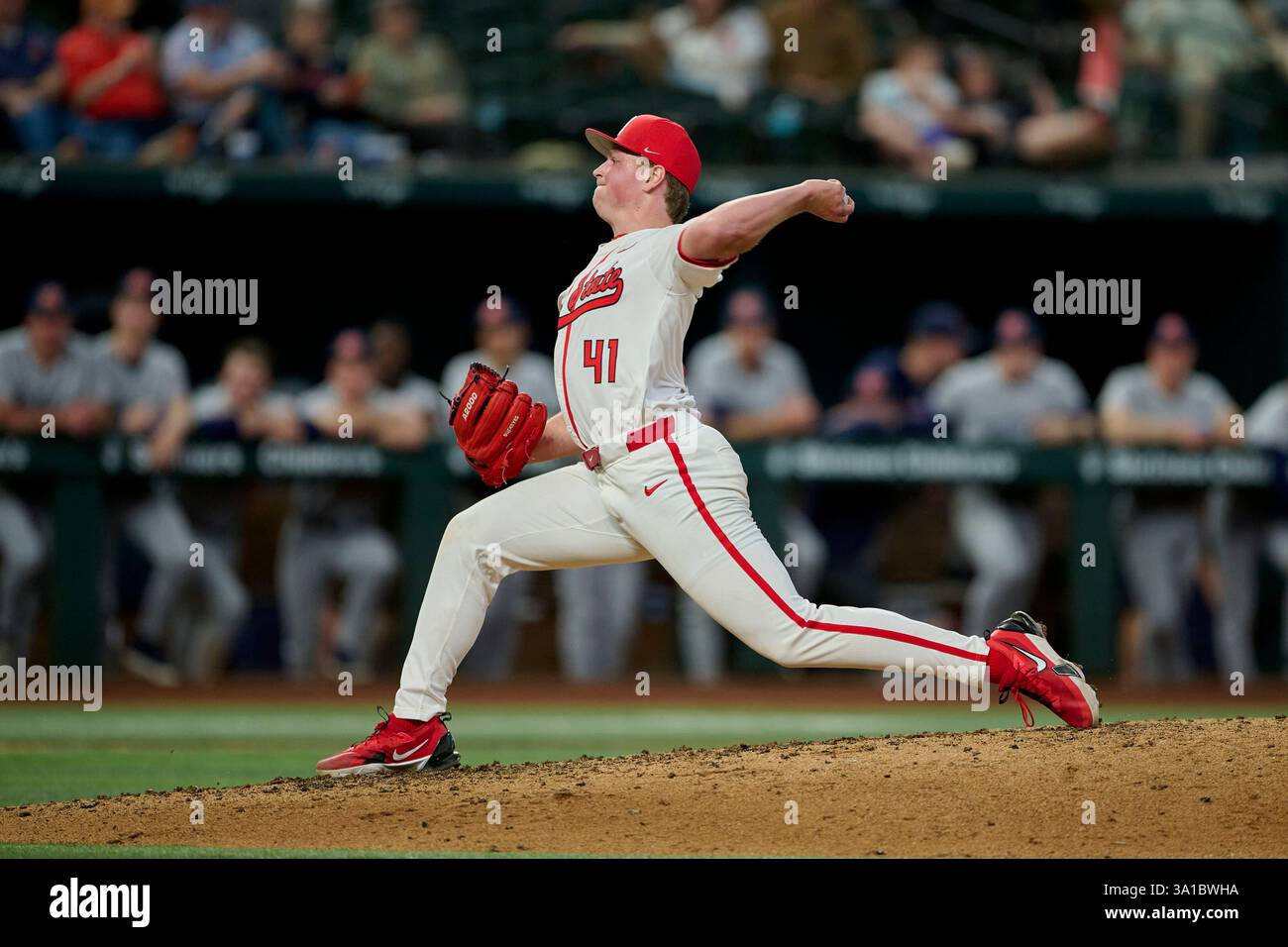 Ohio State Buckeyes pitcher Tannis Lange (41) during an NCAA baseball ...
