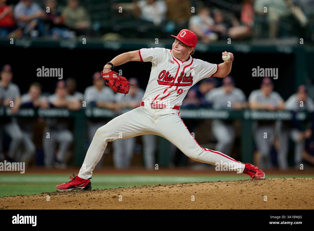 Ohio State Buckeyes pitcher Tannis Lange (41) during an NCAA baseball ...