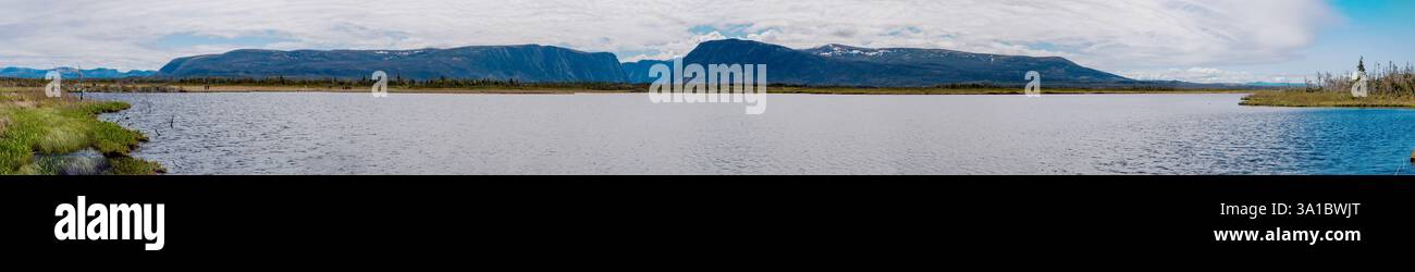 A vast panorama of the Long Range Mountains unfolds at Gros Morne ...