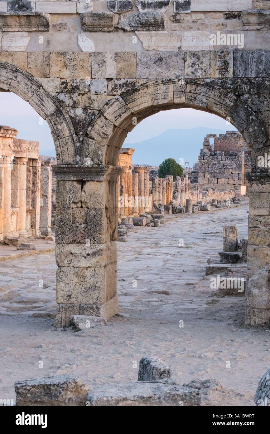 Hierapolis, Turkey, Turkiye. Frontinus Gate, 84-86 A.D., Entrance to ...