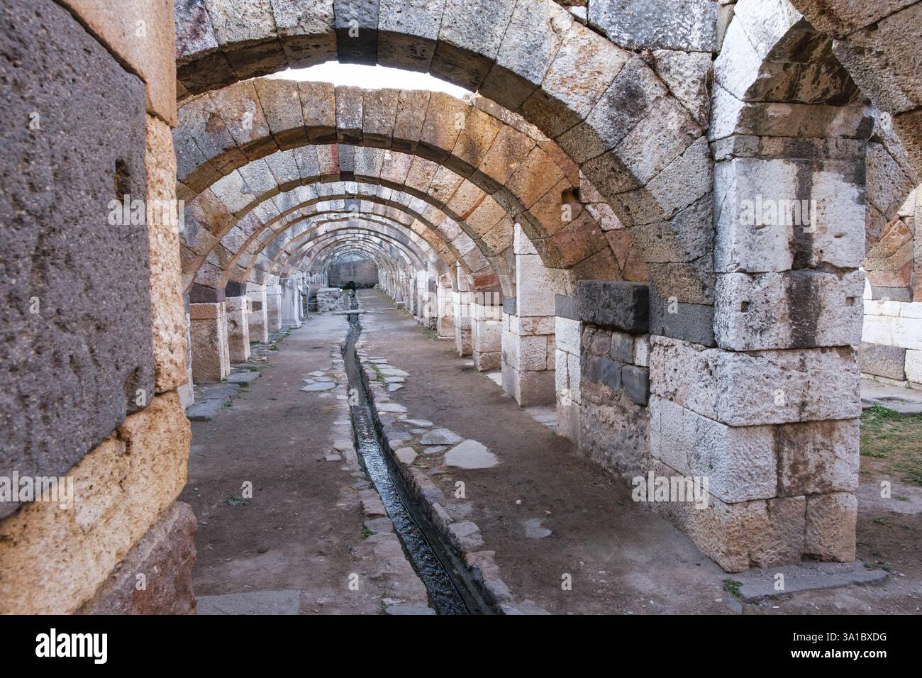 Izmir, Turkey, Turkiye. Water Channel Runs through Reconstructed ...