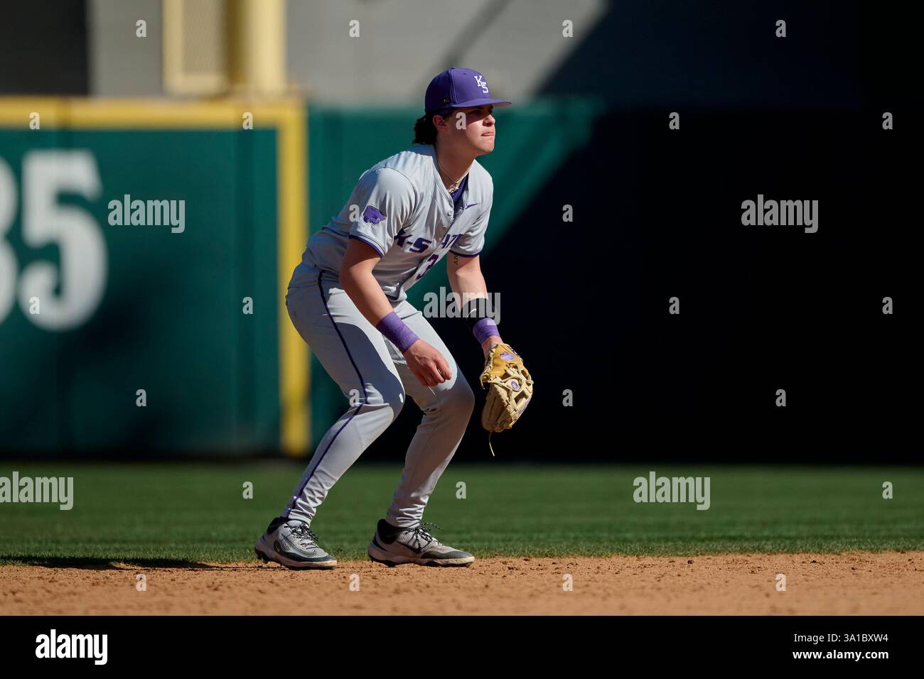 Kansas State Wildcats second baseman Ty Smolinski (34) during an NCAA ...