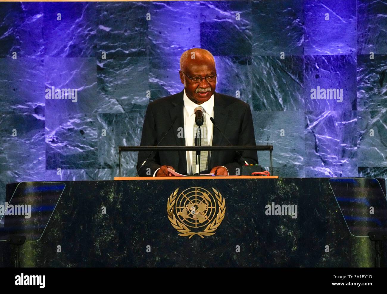 Philemon Yang President of the UN General Assembly 79th Session during the Official United ...