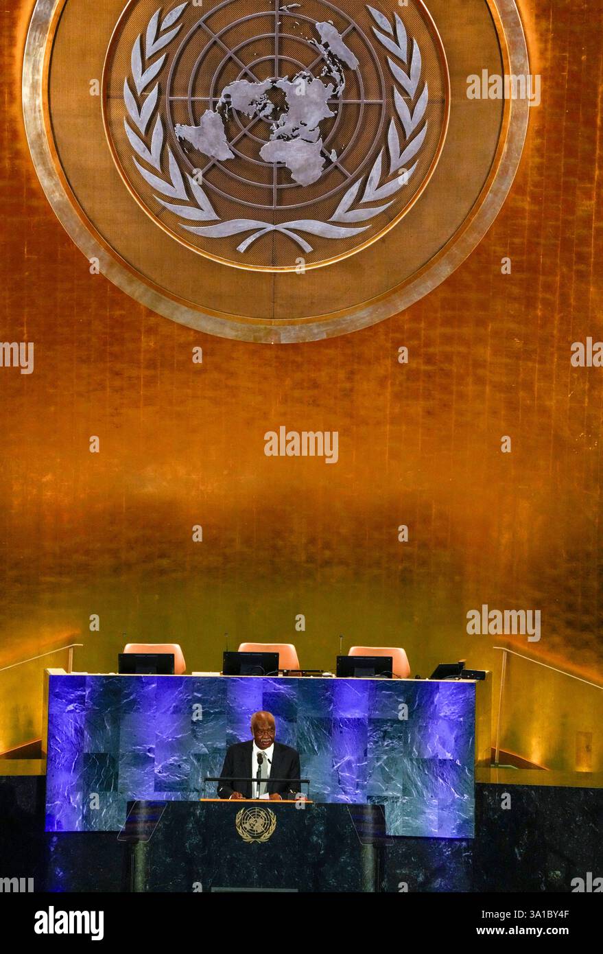 Philemon Yang President of the UN General Assembly 79th Session during the Official United ...