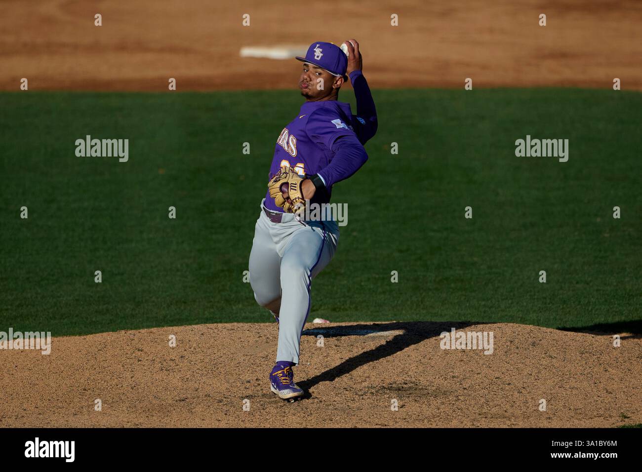 LSU Tigers pitcher Anthony Eyanson (24) during an NCAA baseball game ...