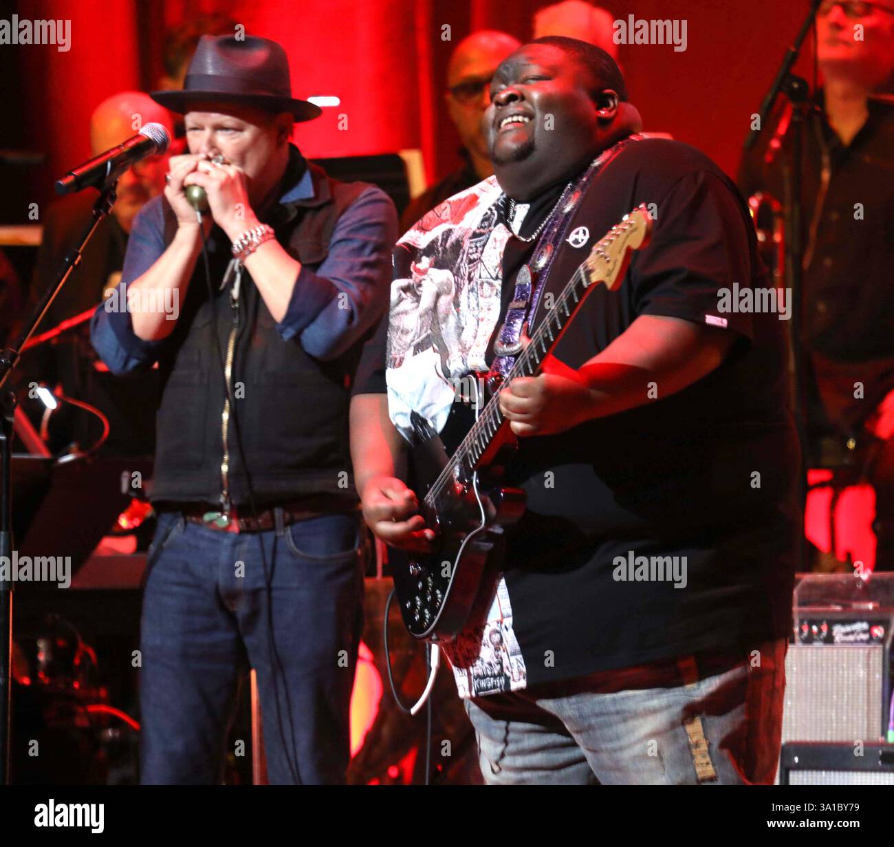 March 6, 2025, New York, New York, USA: Musicians DANNY CLINCH and ...