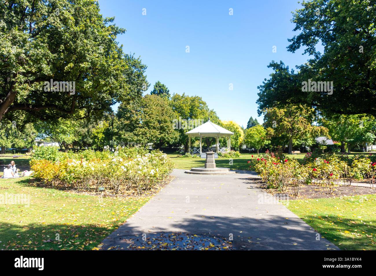 Band Rotunda and flower beds in Victoria Park, Percival Street ...