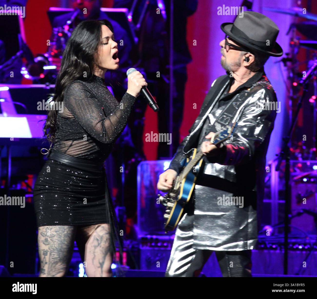 March 6, 2025, New York, New York, USA: Singer VANESSA AMOROSI and DAVE ...