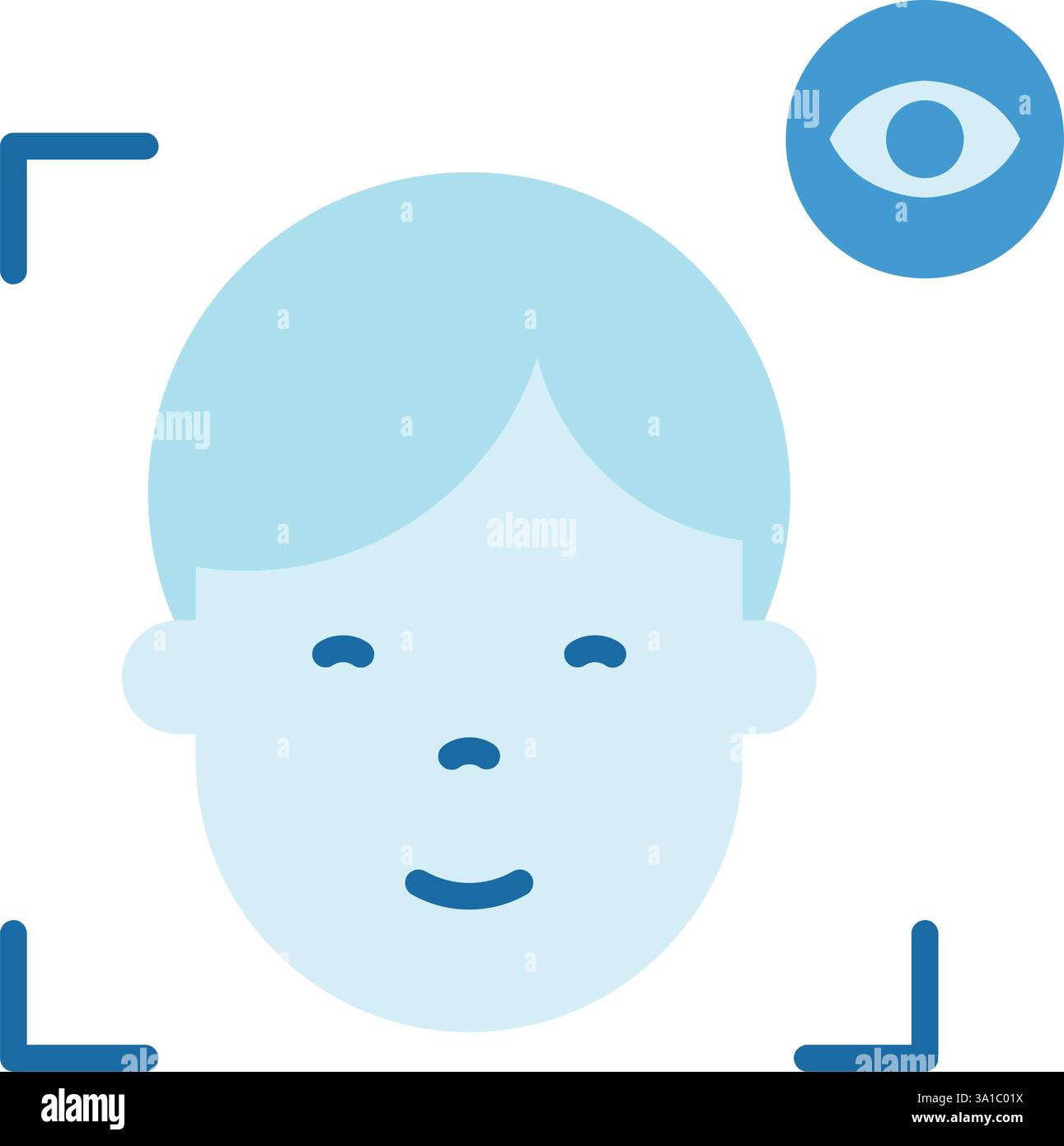 Generative AI Facial Recognition Icon Stock Vector Image & Art - Alamy