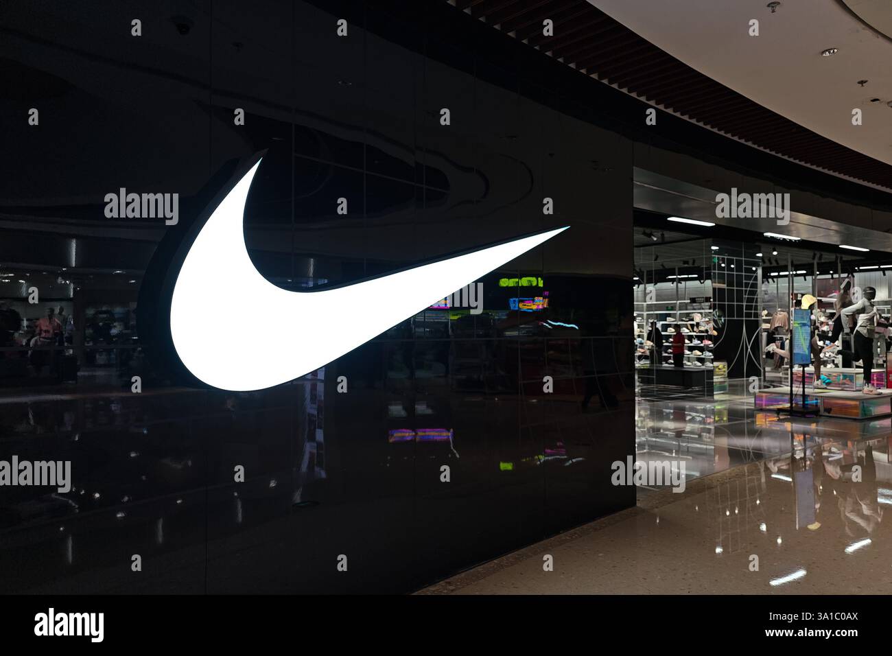 SHANGHAI, CHINA - MARCH 7, 2025 - A Nike store is seen in Shanghai ...