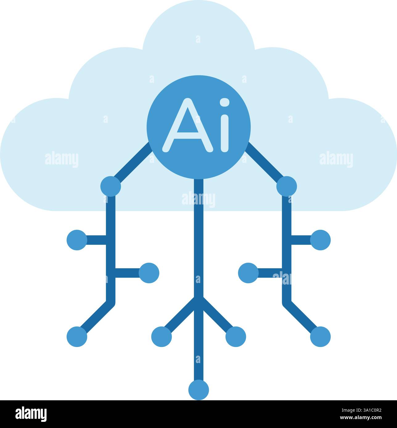 Generative AI Cloud Computing Stock Vector Image & Art - Alamy