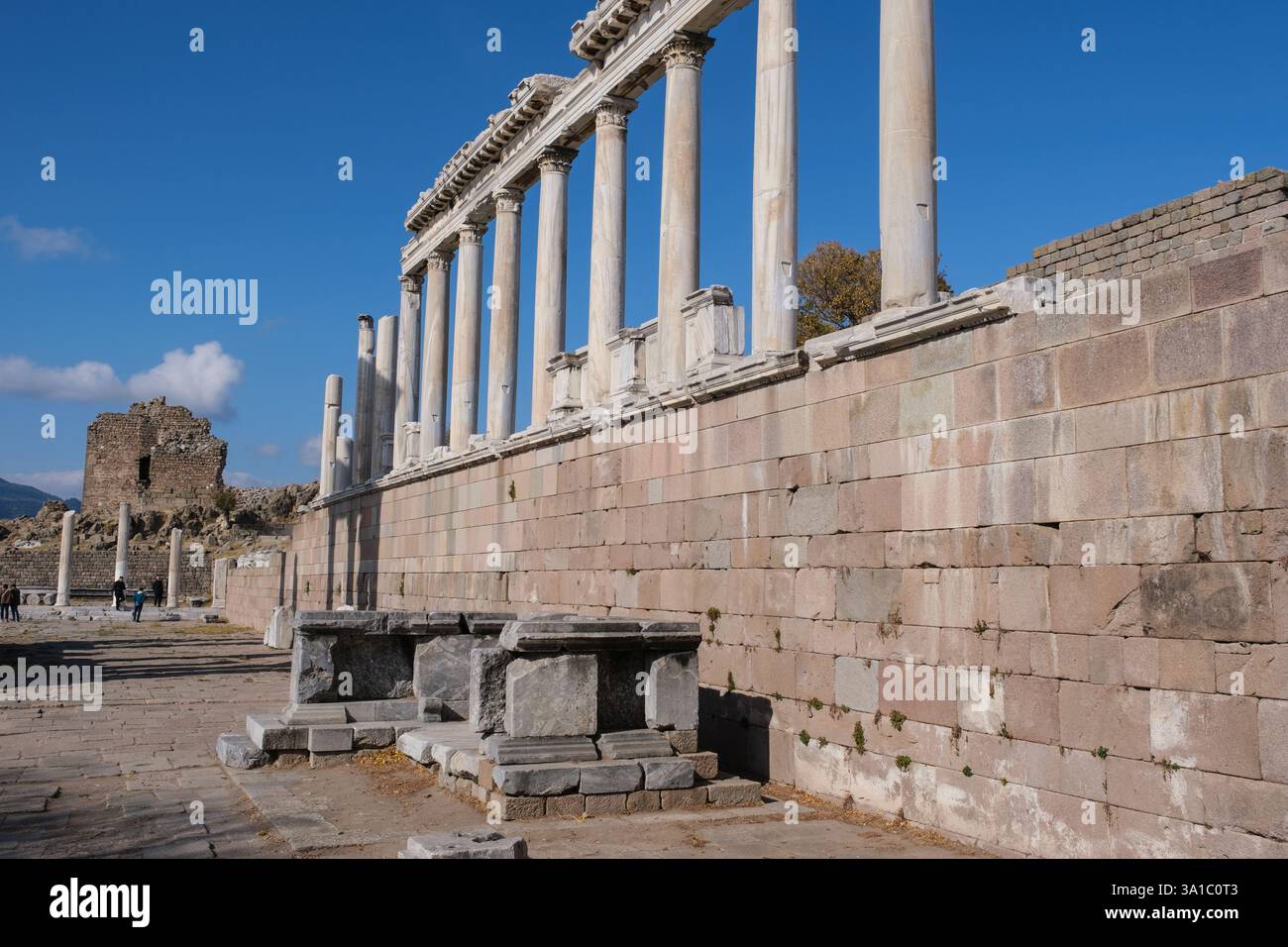 Pergamon, Turkey, Turkiye. Temple of Trajan, A World Heritage Site Stock Photo - Alamy