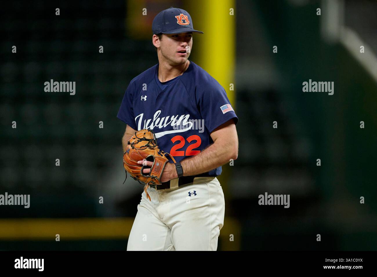 Auburn Tigers pitcher Hayden Murphy (22) during an NCAA baseball game ...