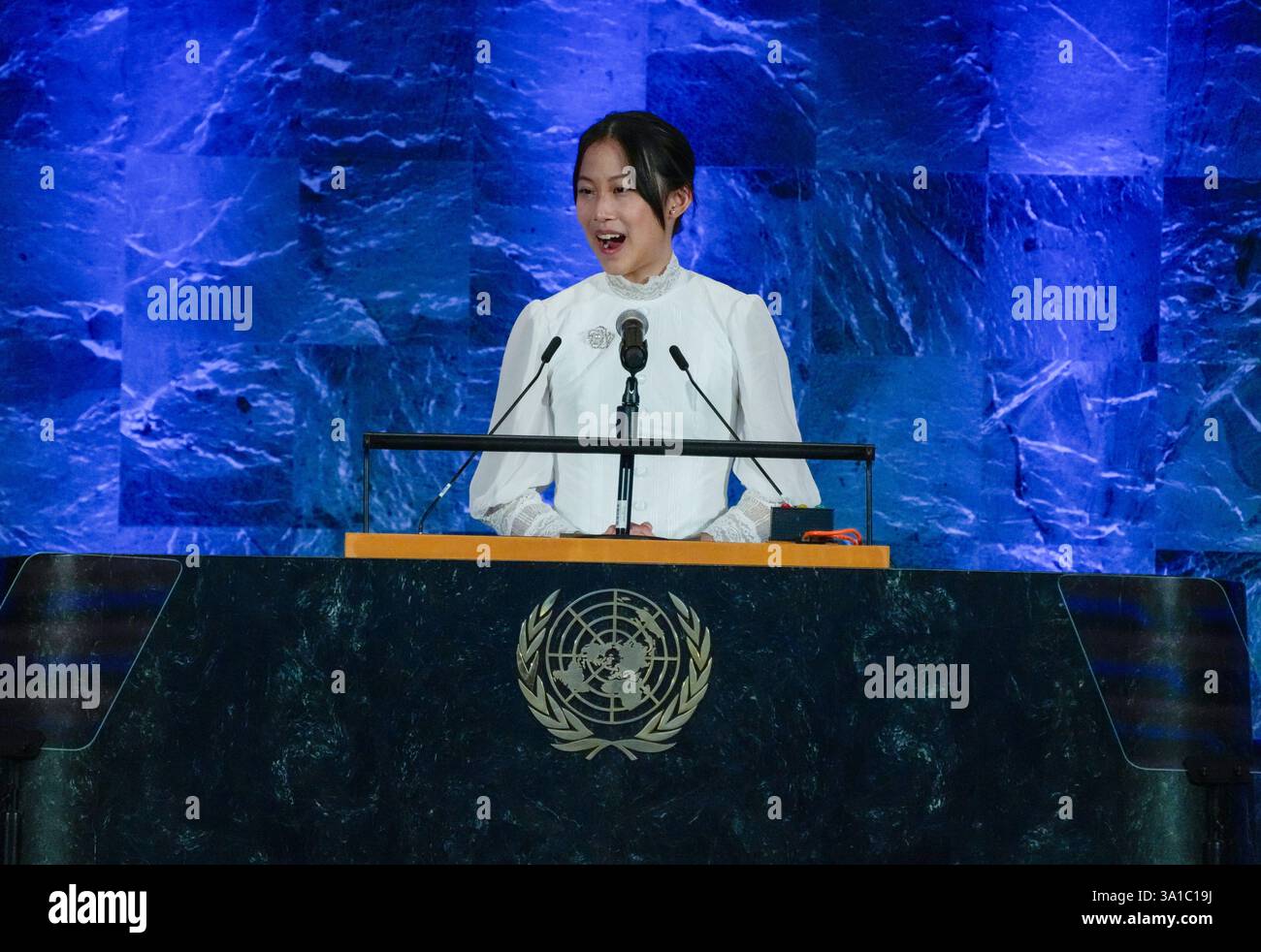 Grace Yongsanguanchai, Climate Youth Advocate during the Official ...