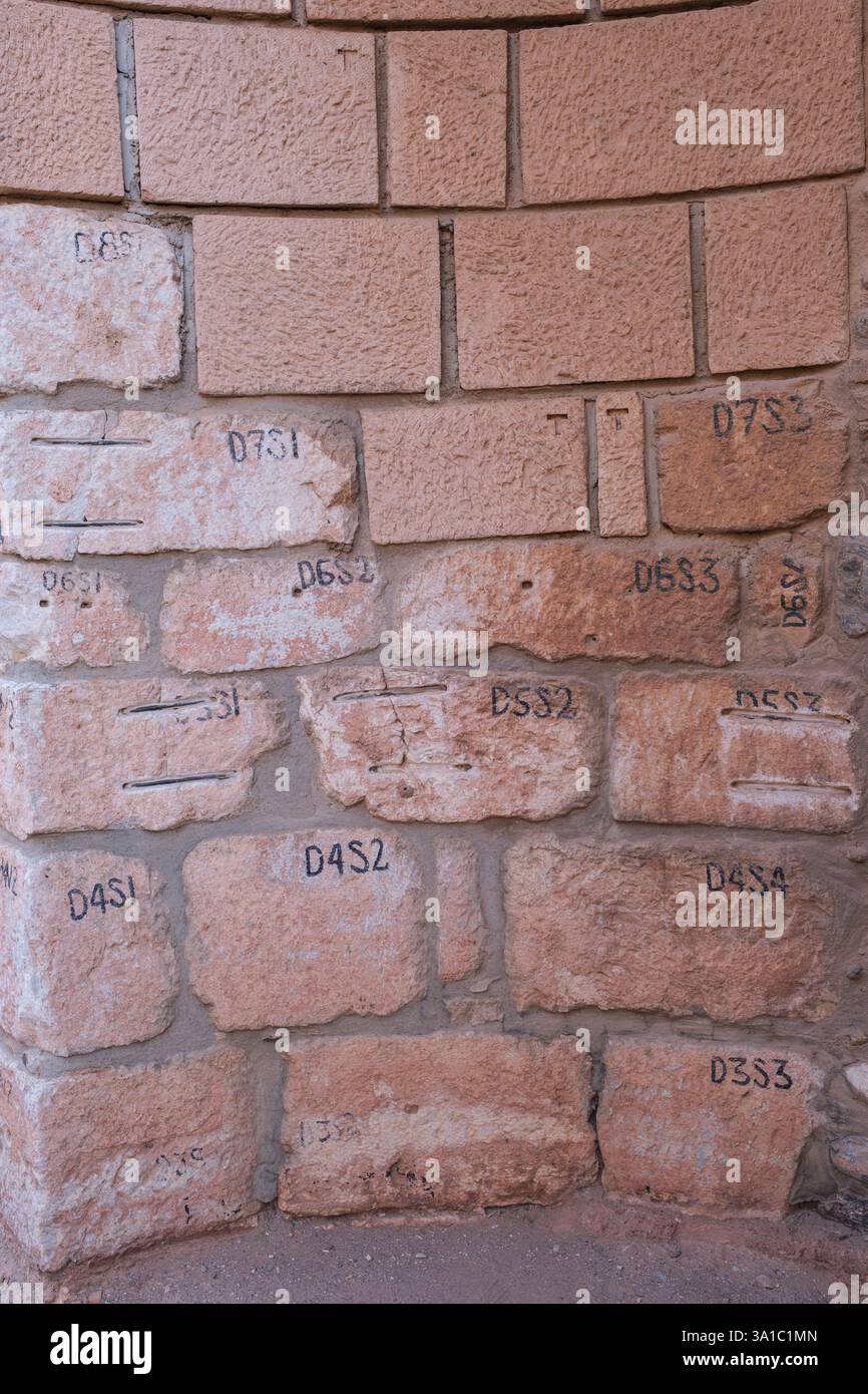 Sardis, Turkey, Turkiye.Index Numbers on Stones Identify Placement in ...