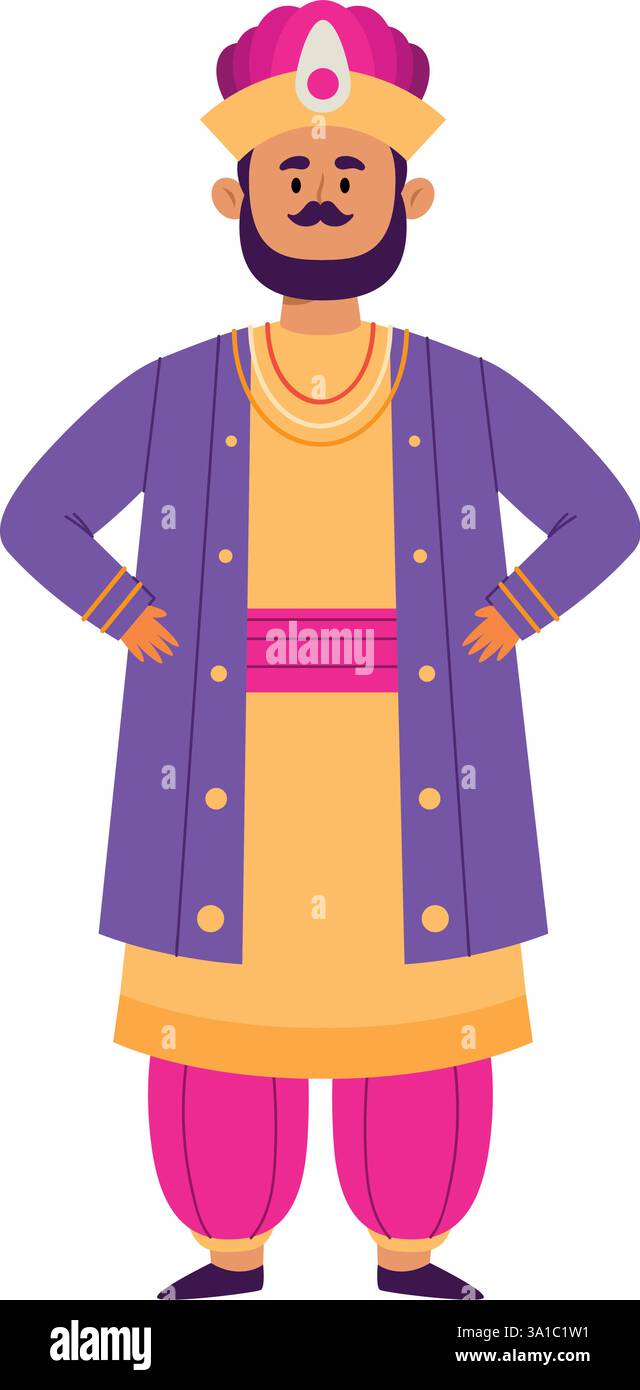 indian king noble Stock Vector Image & Art - Alamy