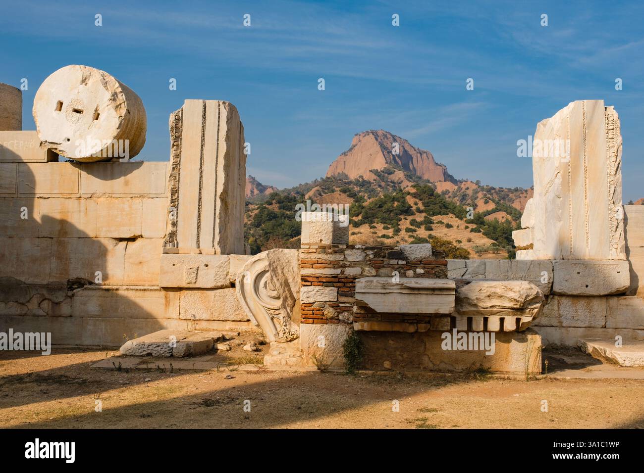 Sardis, Turkey, Turkiye. Temple of Artemis, Looking West Stock Photo ...