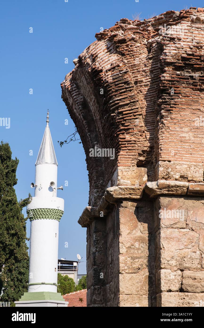 Alasehir, Turkey, Turkiye. Ruins of the Byzantine Basilica of St John ...