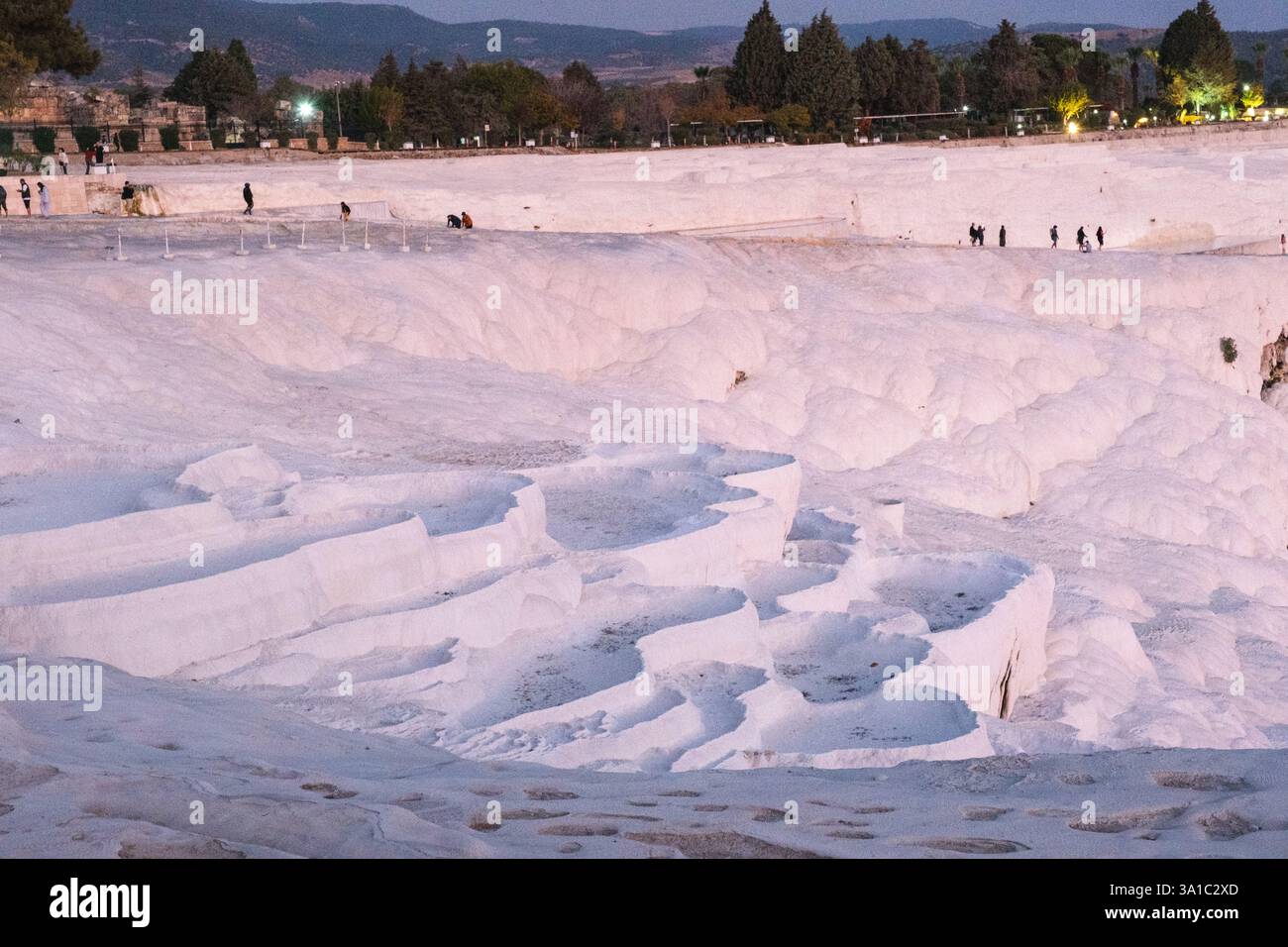 Hierapolis, Turkey, Turkiye. Pamukkale. Travertine, Calcium Carbonate ...